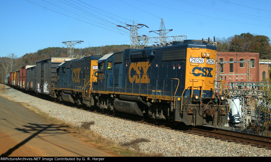 Double long hood forward action. The H74412 with CSXT 2626 (almost a Zager & Evans hit) and 1549 ...